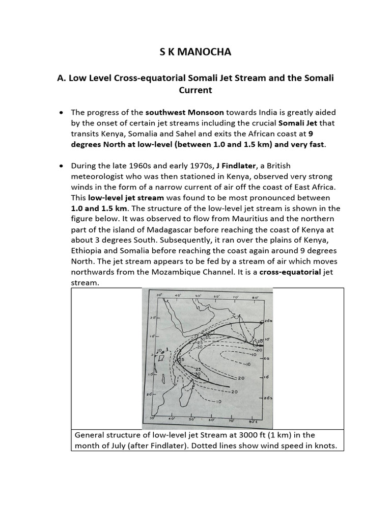 14 Handout - Somali Jetstream Rivers | PDF | Jet Stream | Earth Phenomena