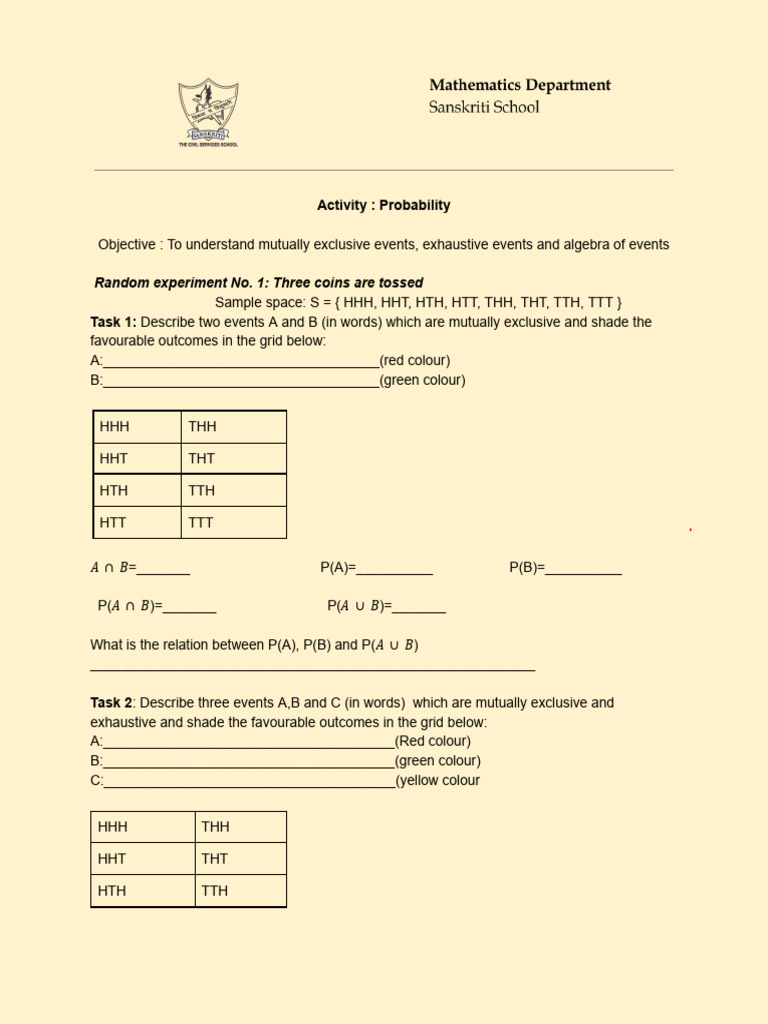 Activity Probability | PDF