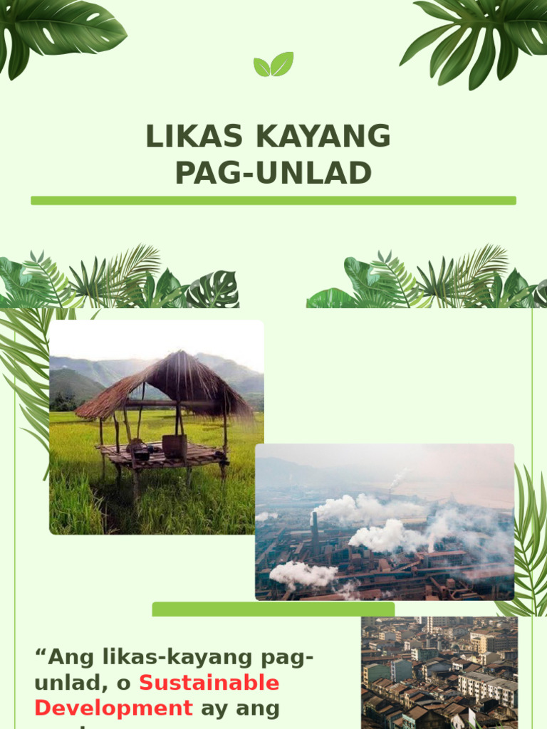 Likas Kayang Pag-Unlad | PDF
