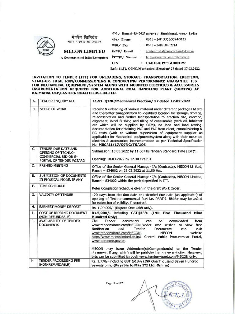 3 Invitation To Tender Itt | PDF