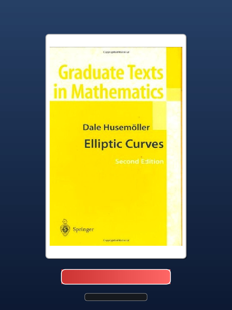 Elliptic Curves Full Download | PDF | Multiple Choice