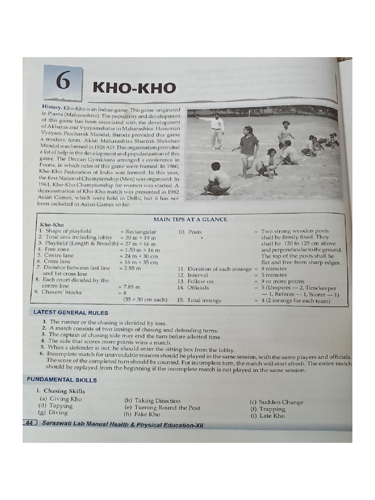 Kho Kho PDF | PDF