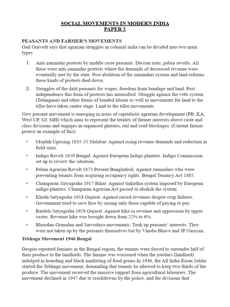 Social Movements in India | PDF | Dalit