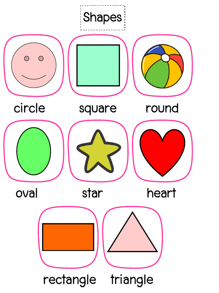 Kindergarten Shapes Tracing Worksheet | PDF