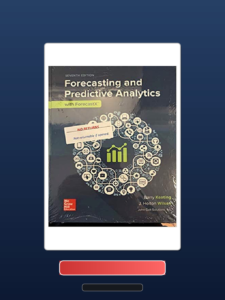 Forecasting and Predictive Analytics With Forecast X 7th Edition by ...