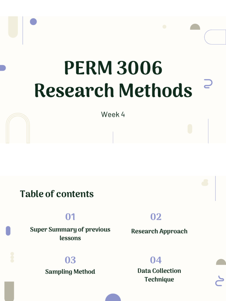 WK 5 - Sampling and Dara Collection - SV | PDF | Sampling (Statistics) | Likert Scale