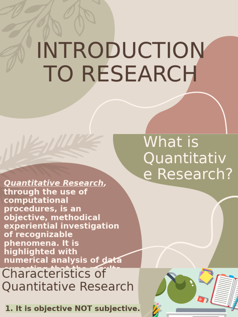 Introduction to Research | PDF | Quantitative Research | Statistics