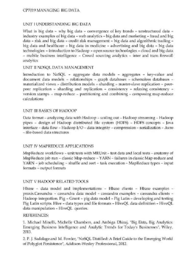 Big Data Management | PDF