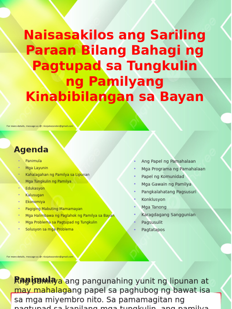 GMRC 7 Q2 7C Naisasakilos Ang Sariling Paraan Bilang Bahagi NG Pagtupad Sa Tungkulin NG ...