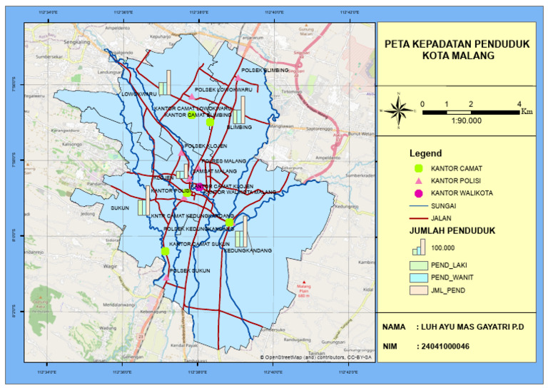 Peta Kepadatan Kota Malang - Luh Ayu Mas Gayatri Purnama Dewi ...