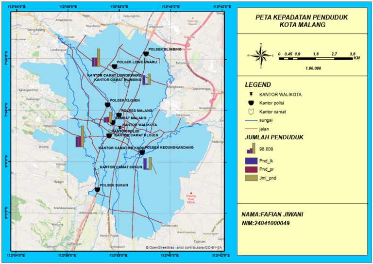 Peta Kepadatan Malang Fafian 49 | PDF