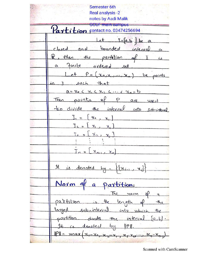 Real Analysis-2 Notes | PDF