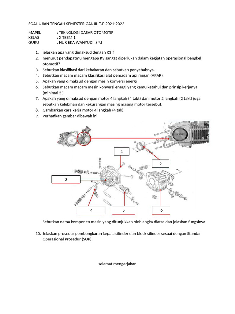 Soal UTS TDO Nur Eka.w Fix 2021-2022 | PDF