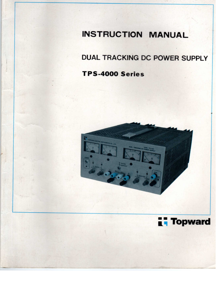 Topward Tps4000series Manual | PDF