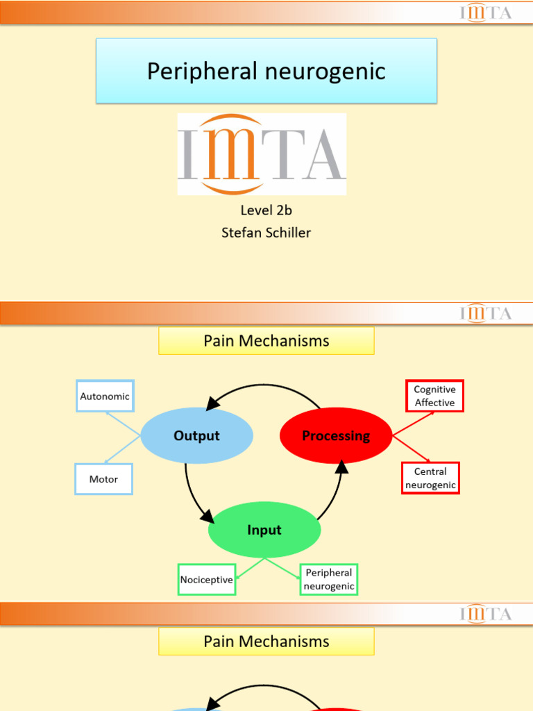 3 - Peripheral Neurogenic Handout | PDF | Nervous System | Nerve