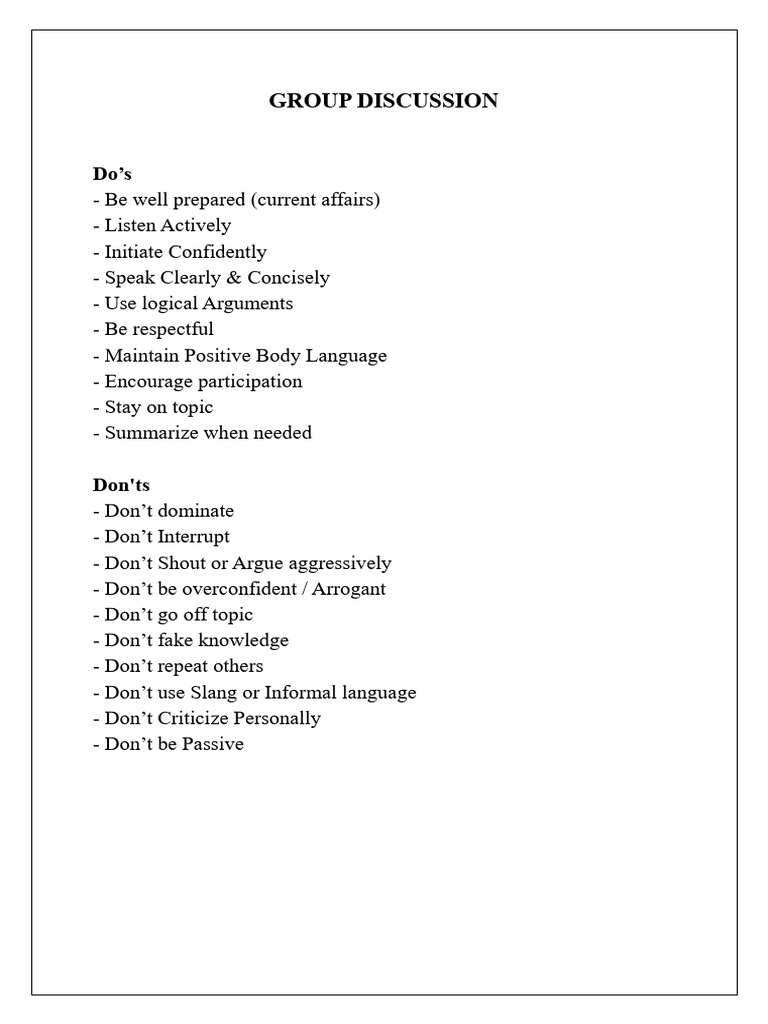 Effective Group Discussion Strategies | PDF