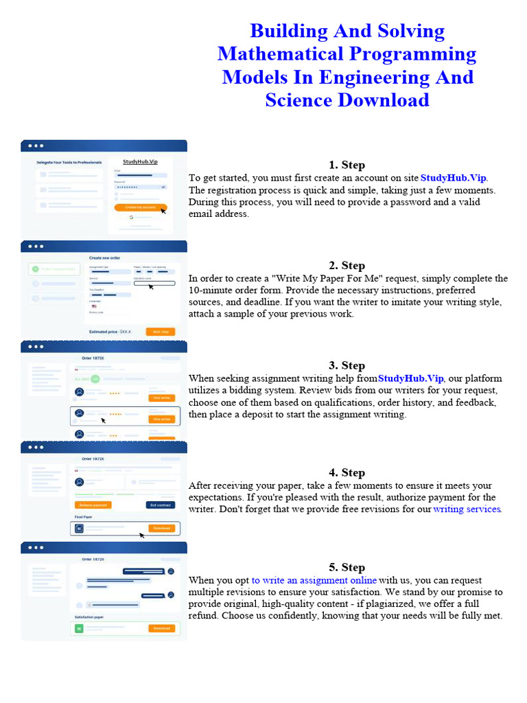 Building and Solving Mathematical Programming Models in Engineering and Science Download | PDF ...