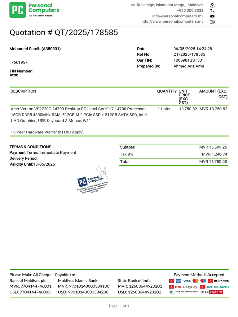 Order - QT - 2025 - 178585 | PDF