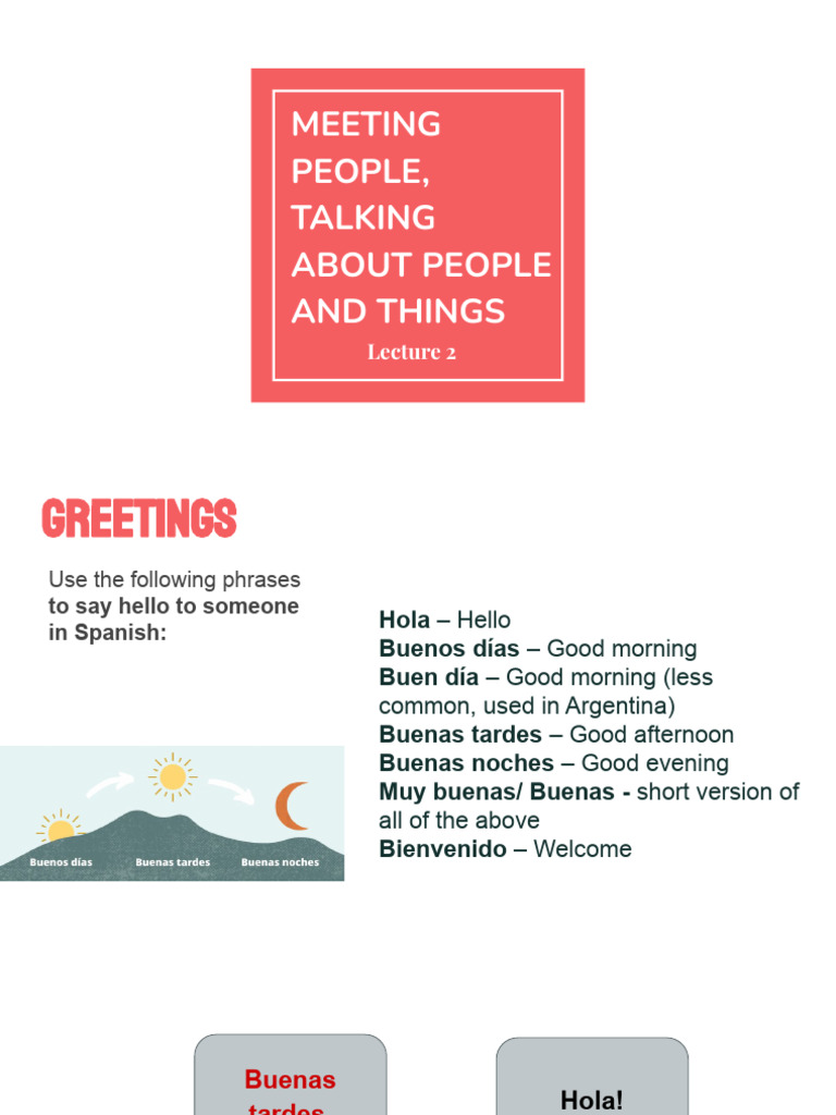 Spanish Module 2 | PDF