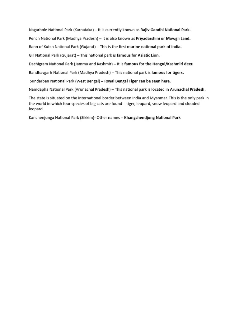 National Parks | PDF