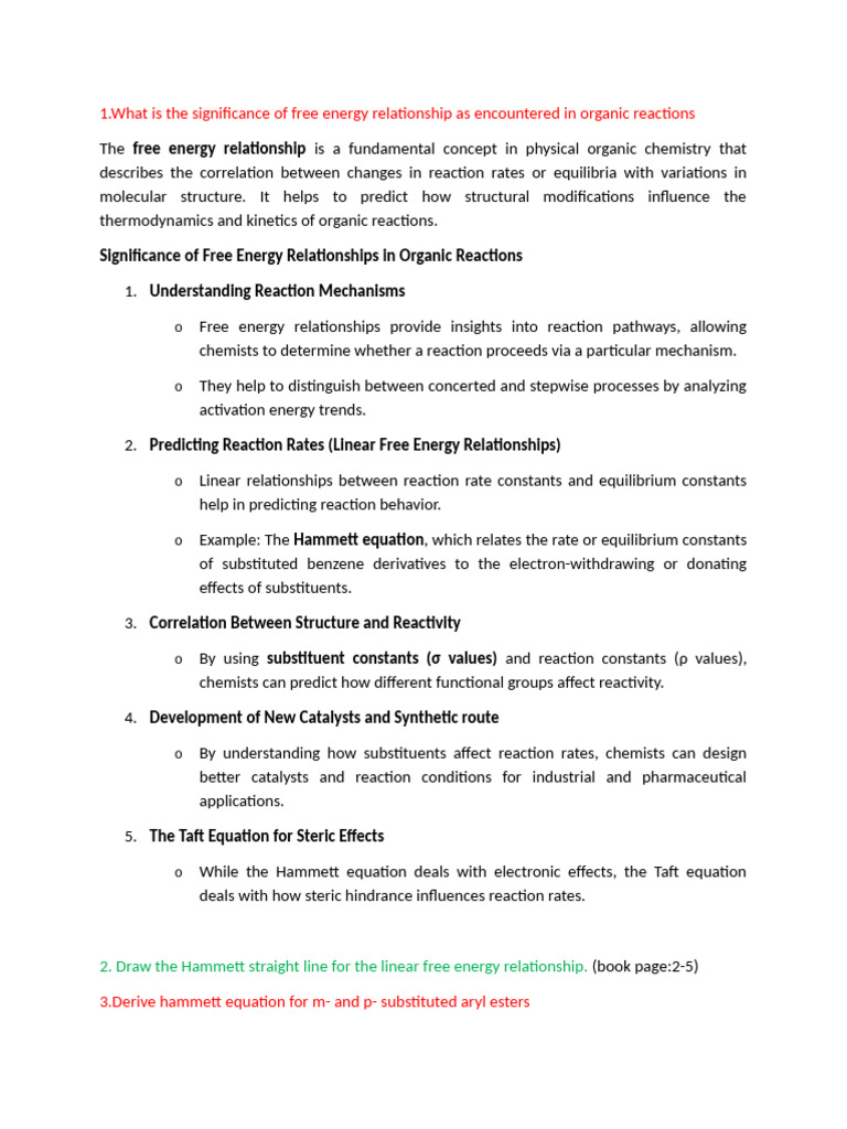 Hammett Equation | PDF | Acid | Physical Sciences