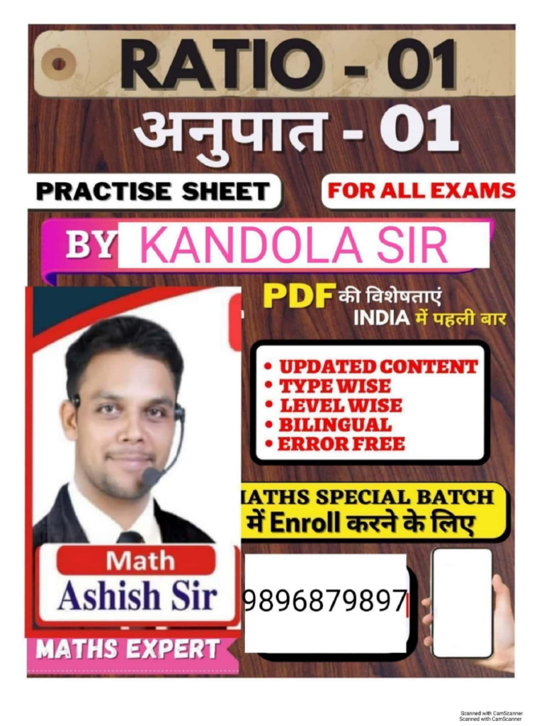 Ratio & Proportion Complete Sheet | PDF