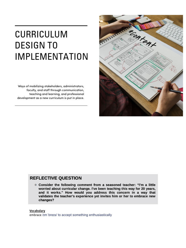Curriculum Design To Implementation | PDF | Educational Assessment | Curriculum