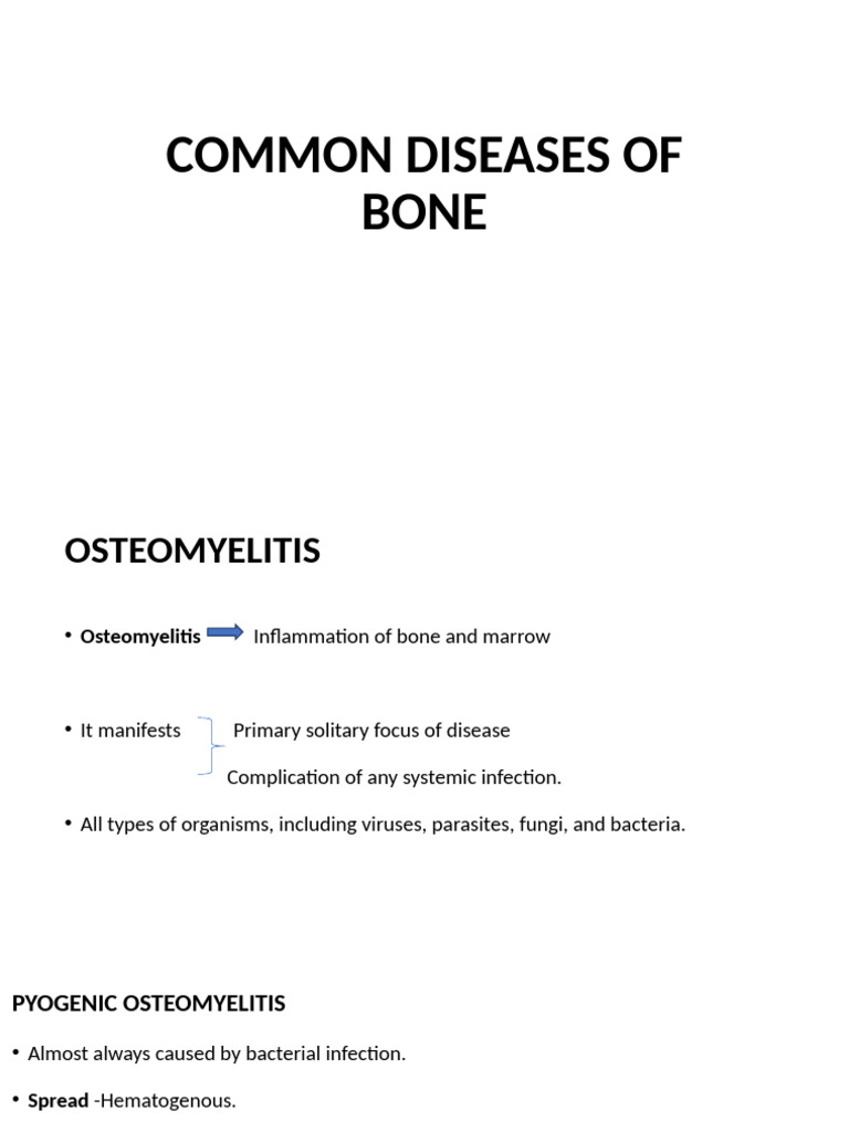 Common Diseases of Bone | PDF | Bone | Osteoporosis
