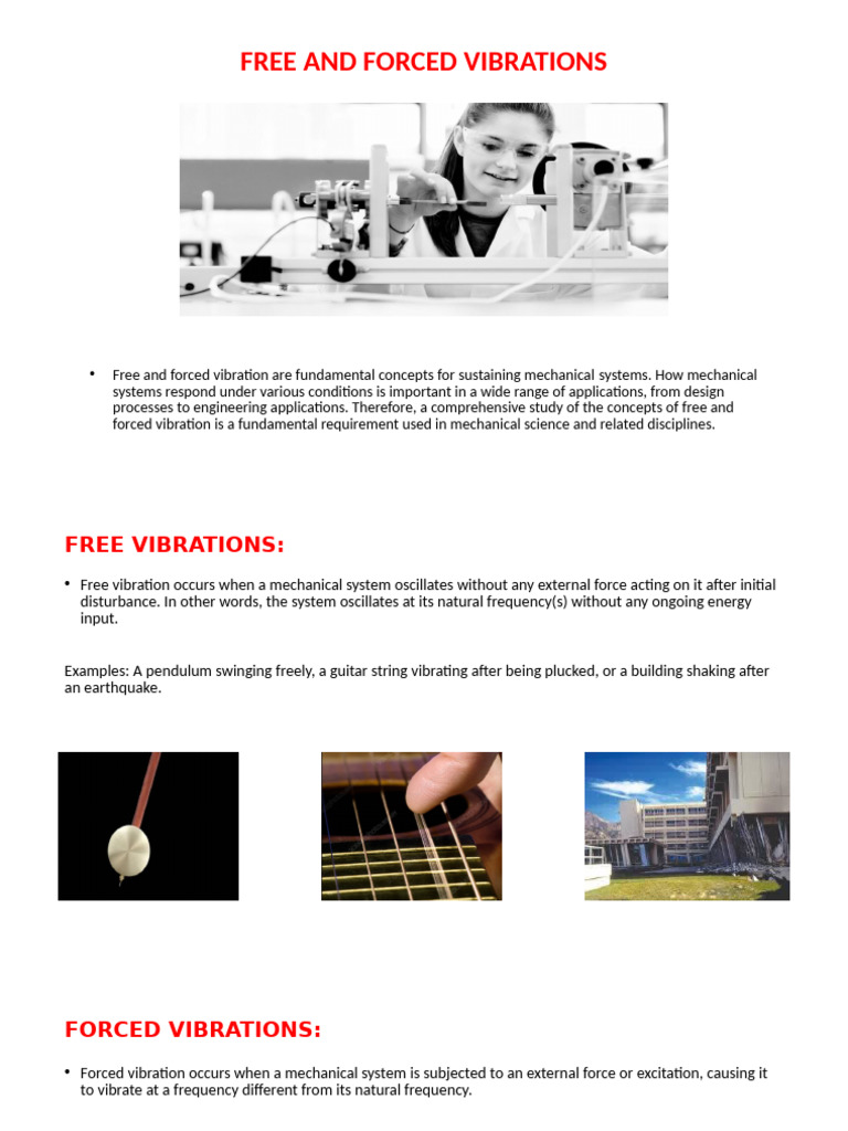 Free and Forced Vibrations | PDF