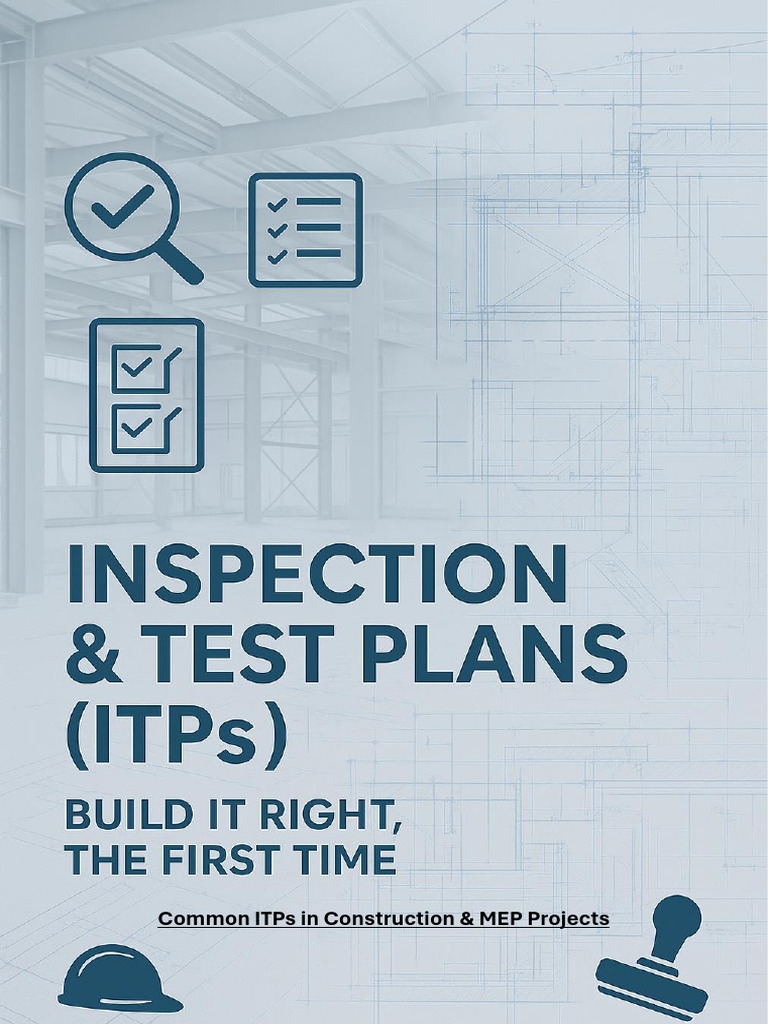 Common Inspection & Testing Plan Template | PDF | Concrete | Masonry
