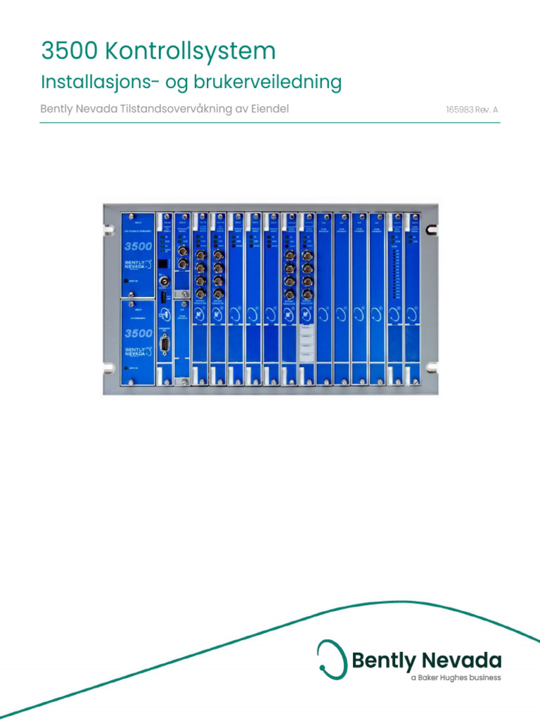 3500 Monitoring System Rack User Guide-NOR - 165983 | PDF