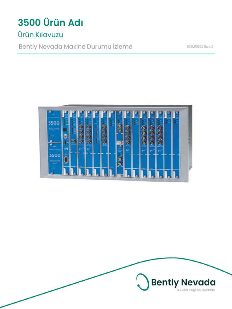 3500 Monitoring System Rack User Guide-TUR - 163M5692 | PDF