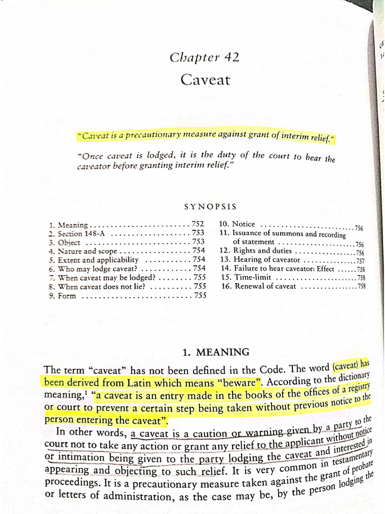 Caveat | PDF