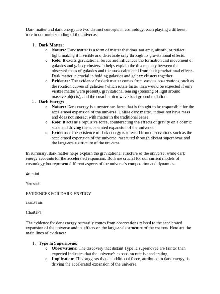 Understanding Dark Matter and Dark Energy | PDF | Dark Energy | Dark Matter