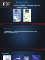 Preparation and Standardization of 1N HCl | PDF | Titration | Chemistry