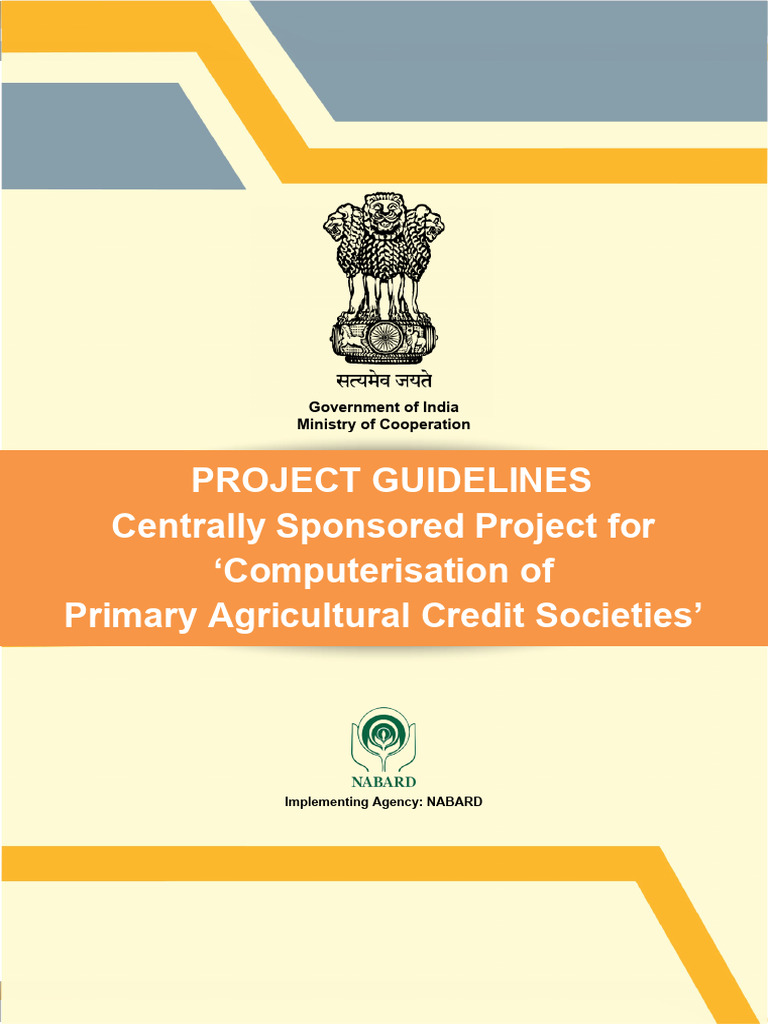 Revised Scheme Guidelines (Computerization of PACS Project) | PDF ...