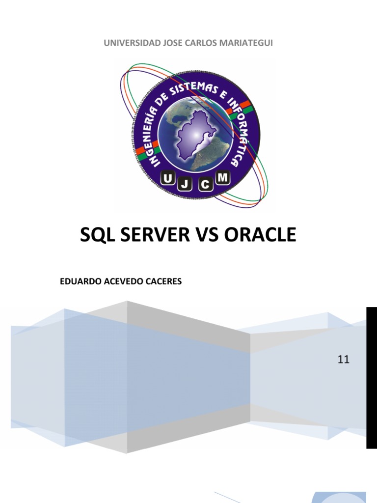 Diferencias Entre Oracle y Ms SQL Server | PDF | Servidor SQL de ...