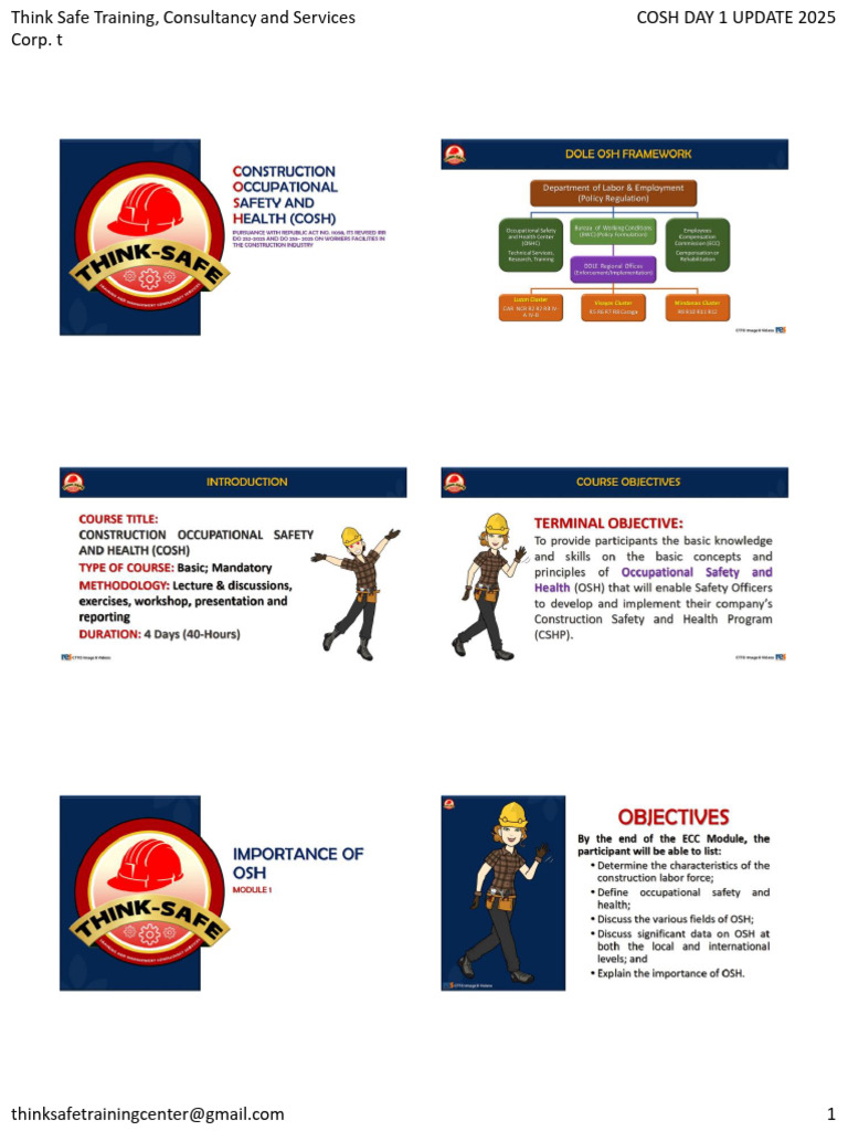 ThinkSafe COSH 2025 Update D1 | PDF