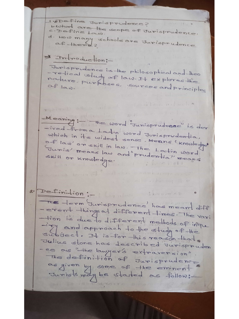 Jurisprudence Notes | PDF