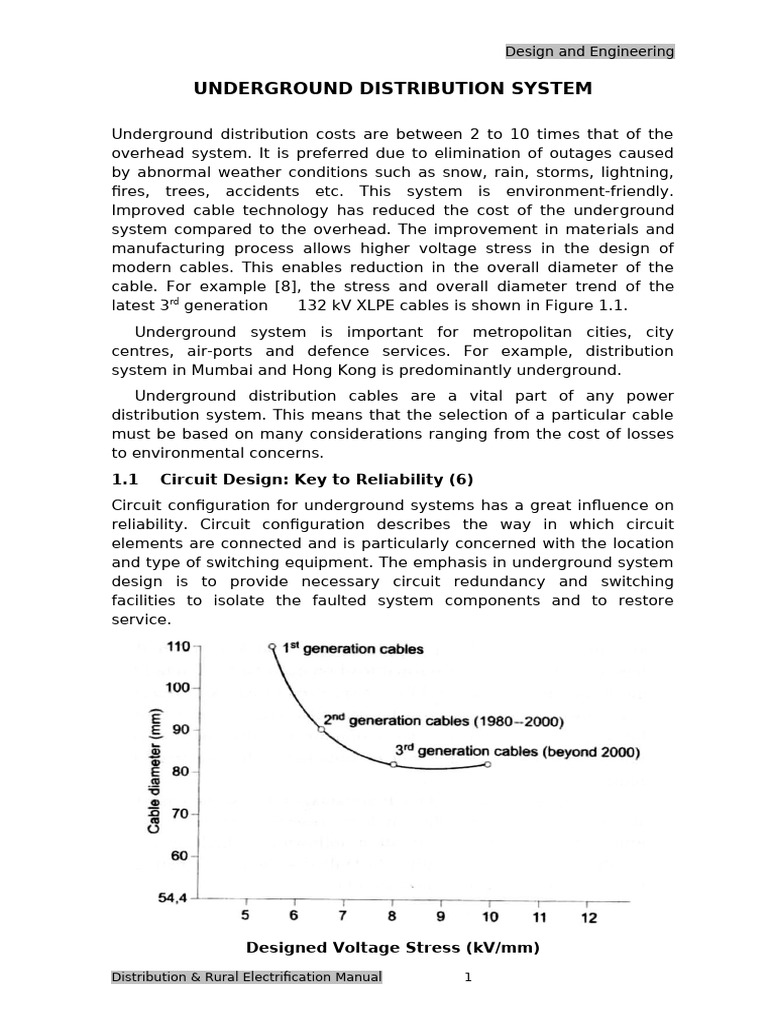 Underground Distribution System Design | PDF | Electric Power ...