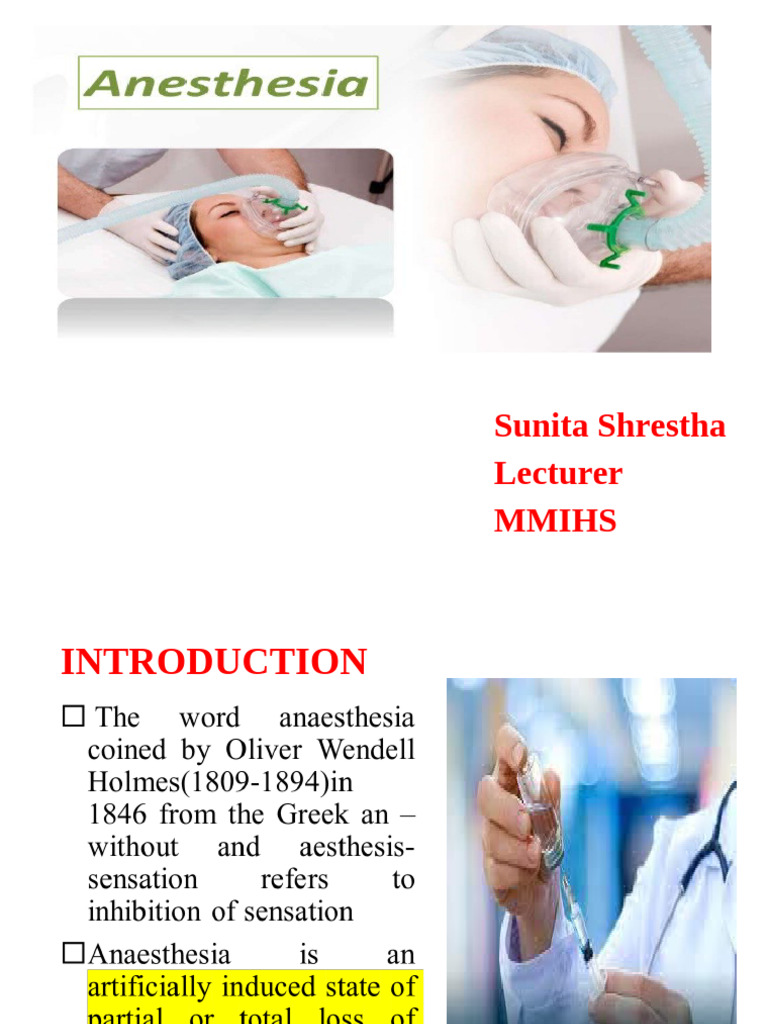 Anesthesia | PDF | Anesthesia | Clinical Medicine