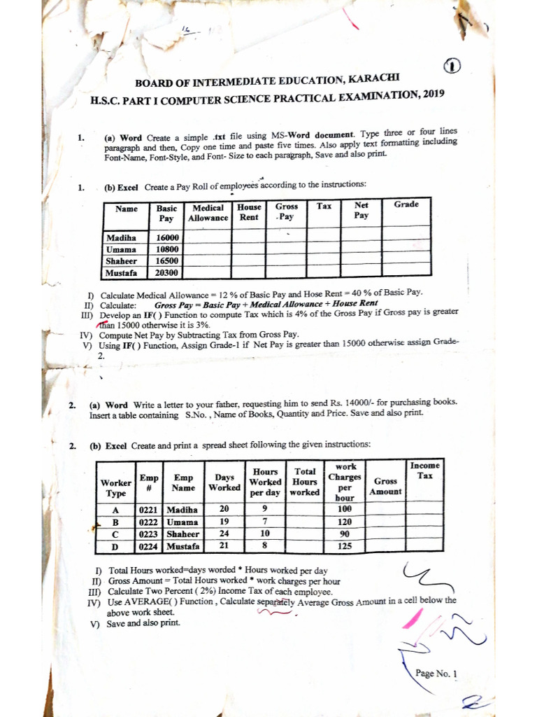 Comp XI Practical Objectives | PDF
