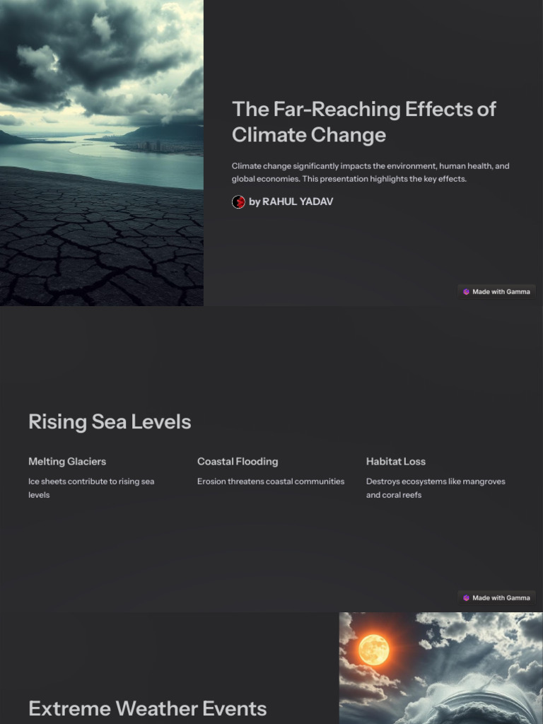 Human Impacts of Climate Change | PDF