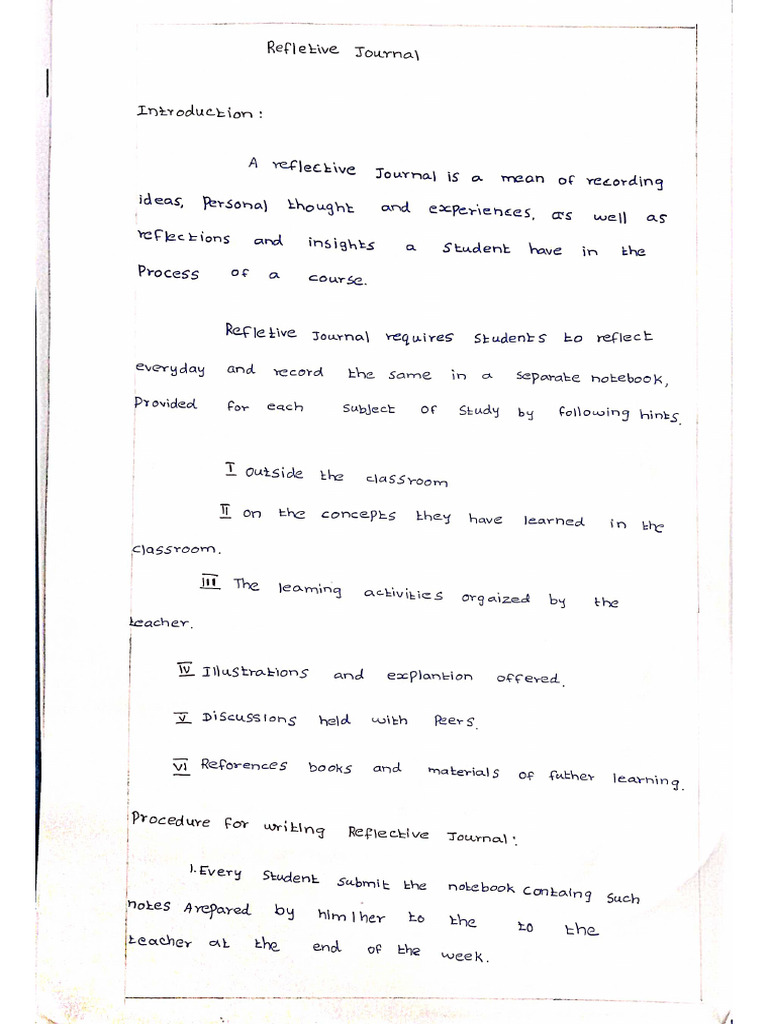 Reflective Journal | PDF