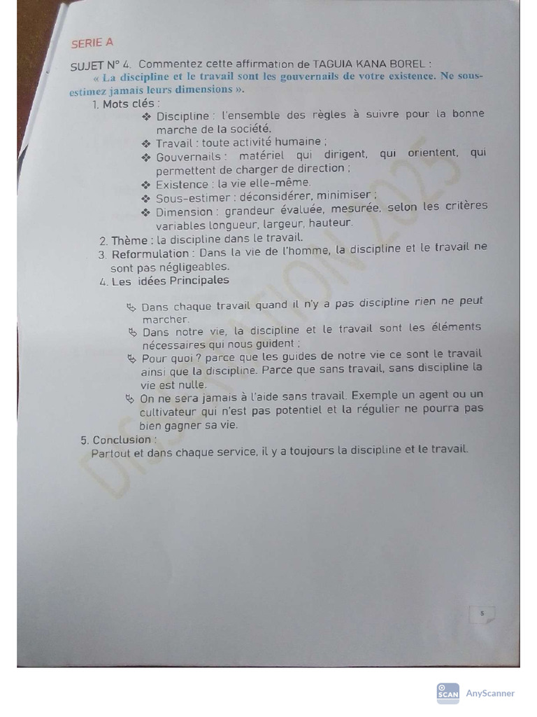 Guide de Correction de Dissertation 5 | PDF