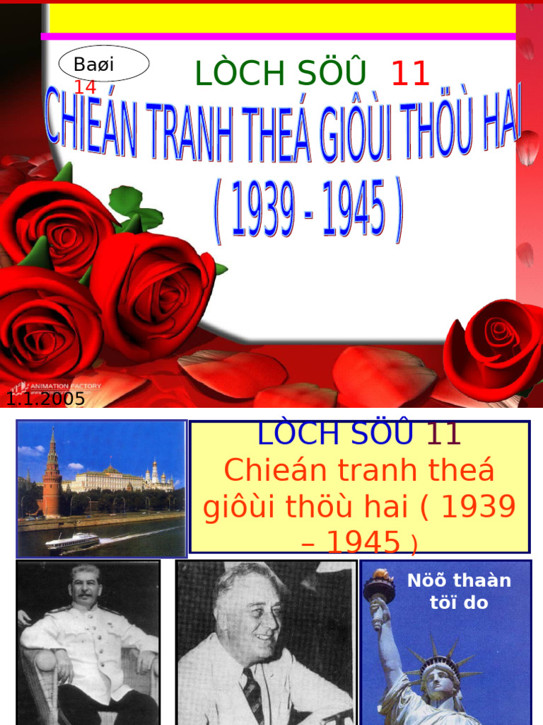 Bai 14 - 15 - Chien Tranh TG Thu II - So Ket Lich Su TG Hien Dai | PDF