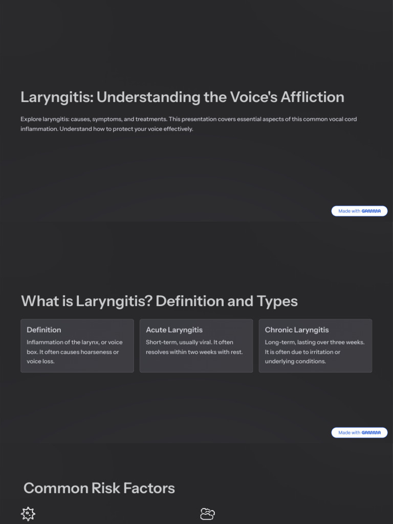 Laryngitis Understanding The Voices Affliction | PDF | Human Voice ...