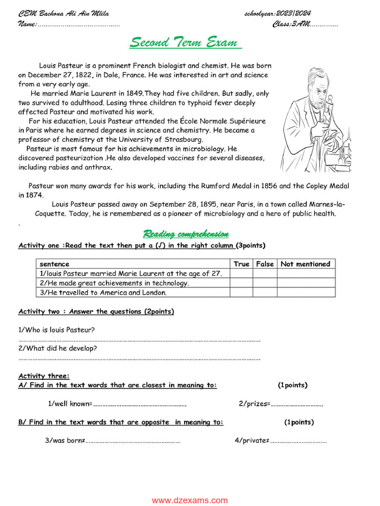 Dzexams 3am Anglais 559289 | PDF