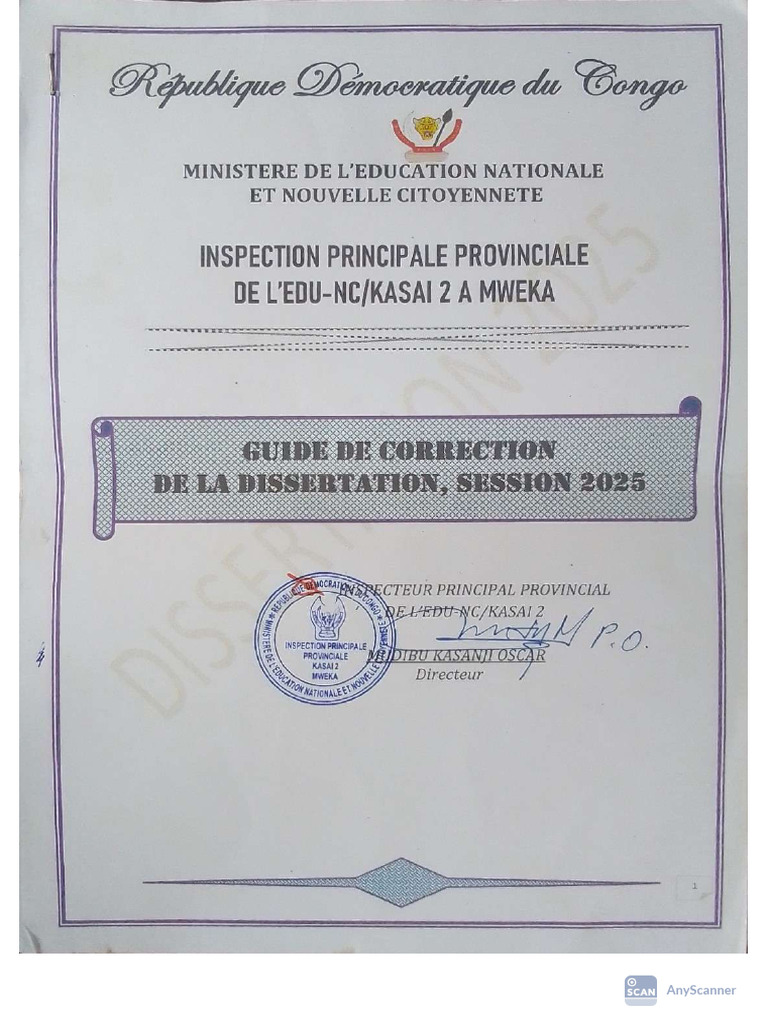 Guide de Correction de Dissertation 1 | PDF