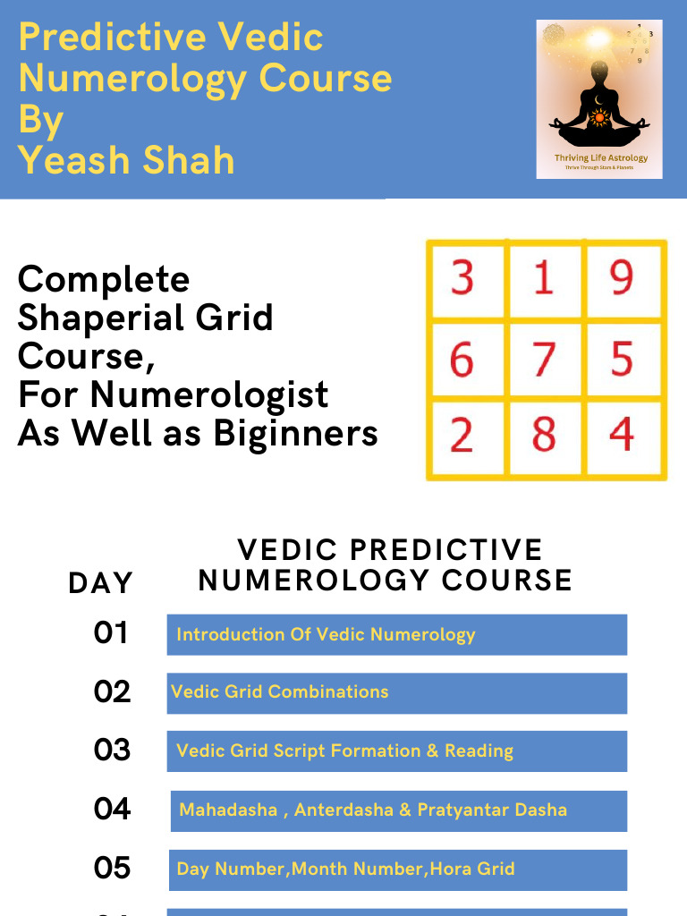 Predictive Vedic Numerology Course - 20250609 - 123217 - 0000 | PDF